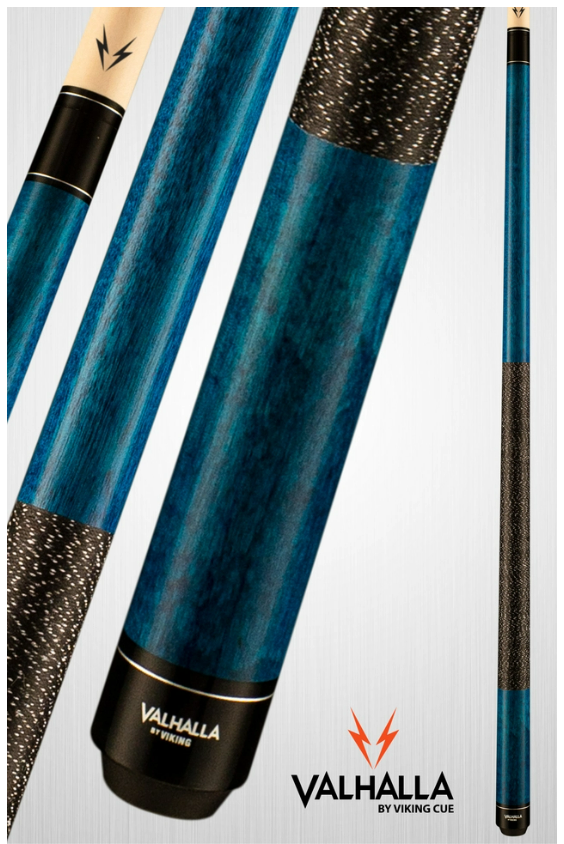 VIKING VALHALLA Cue VA113 Blue Stain Linen Wrap – Premier Billiards